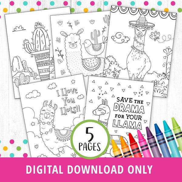 Printable Coloring Pages - Etsy