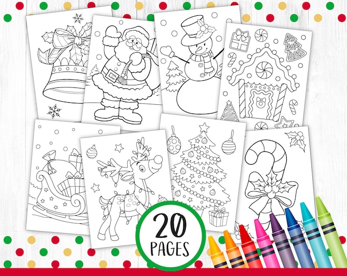 Christmas Coloring Pages for Kids Toddlers Preschoolers Toddlers ...