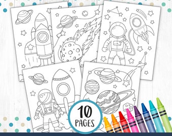 Outer Space Coloring Pages for Kids, Astronaut Coloring Pages, Planets ...