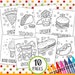 Fast Food Coloring Pages, Food Coloring Pages, Printable Coloring Pages ...