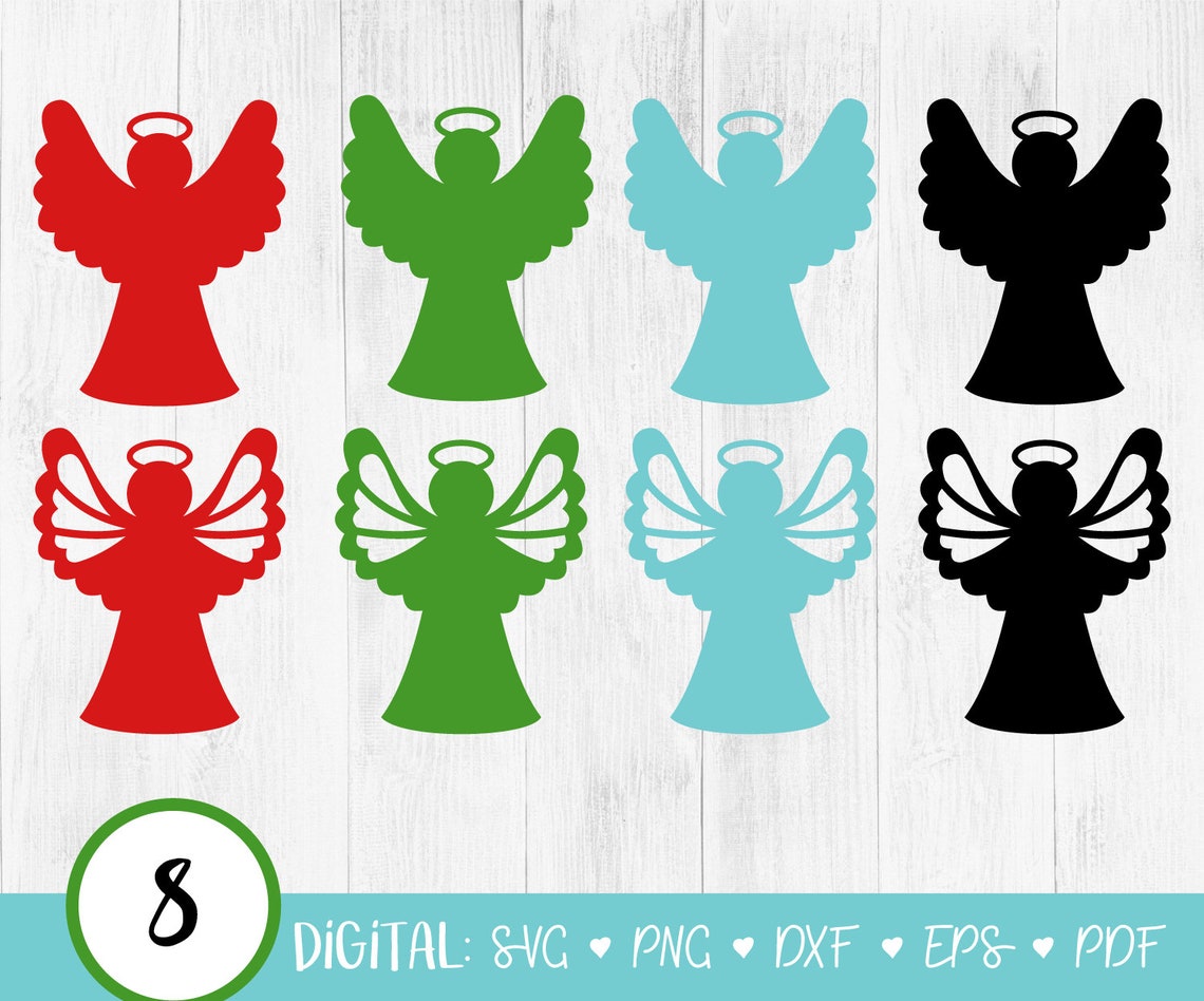 Angel Christmas SVG Angel Clipart Christmas Angel Svg Holy | Etsy