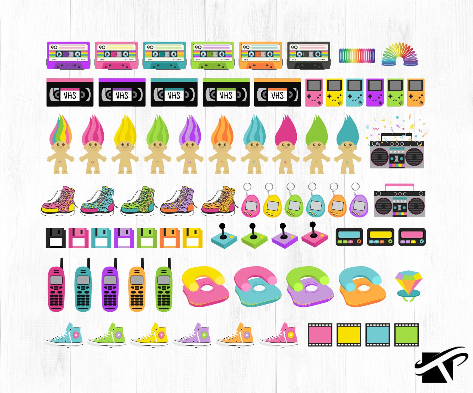 90's Clipart 90s Clipart Bundle 1990 90s Party Retro - Etsy Australia