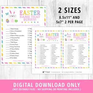 Easter Games Bundle Printable, Easter Activities, Easter Party Games ...