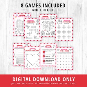 Valentine's Day Kids Games Bundle, Valentine's Kids Games & Activities ...