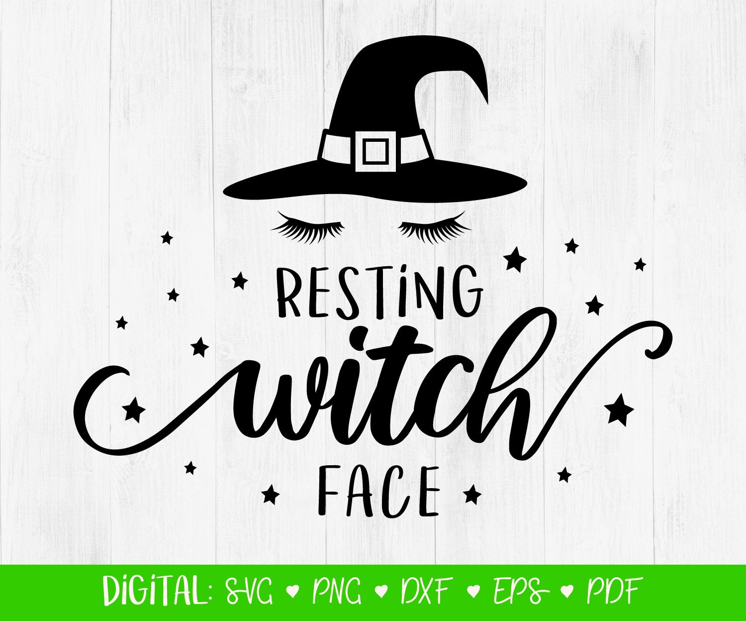 Witch Face Clipart Black And White