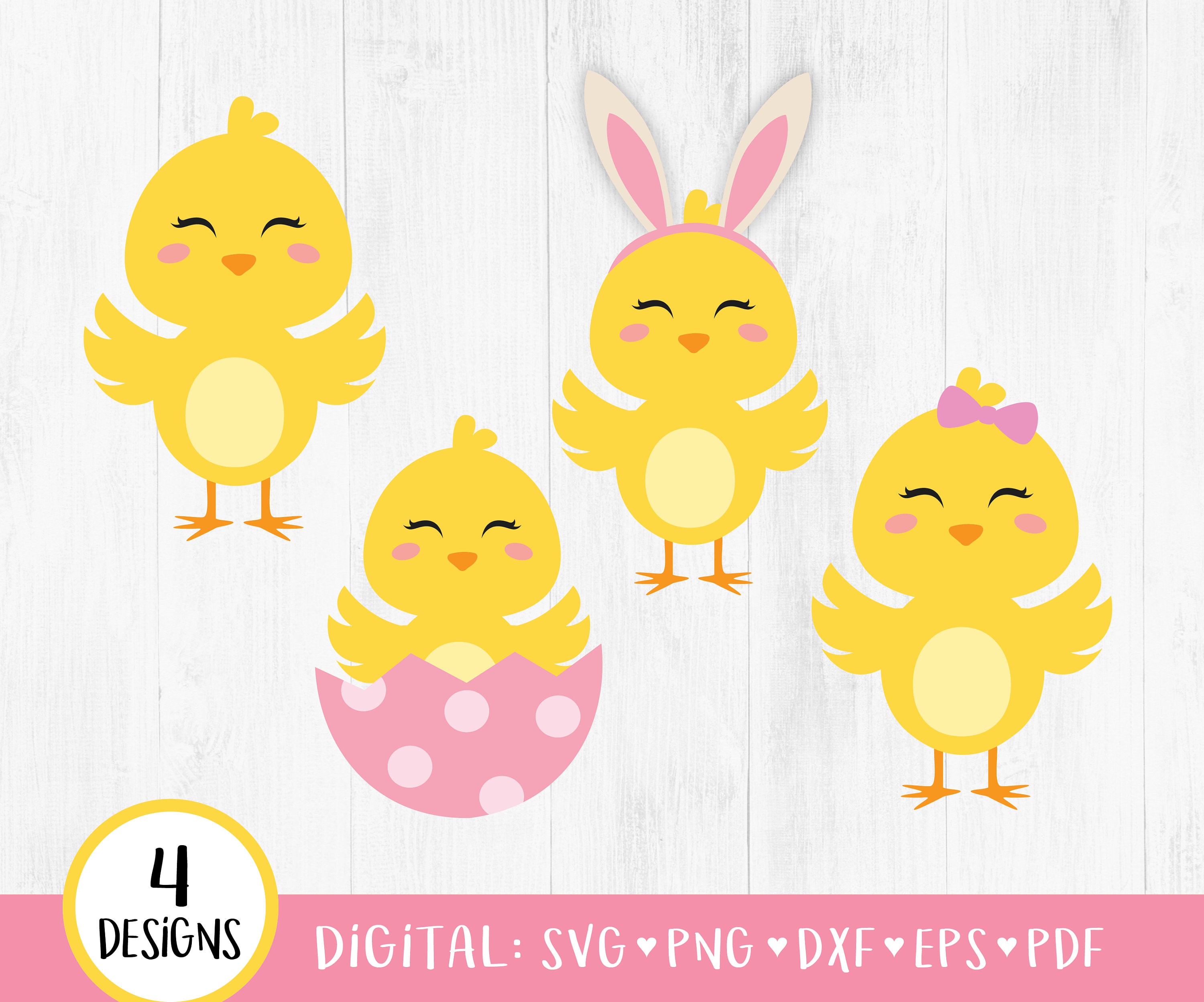 Easter Chick SVG Chick Svg Easter Svg Easter Chick Clipart - Etsy