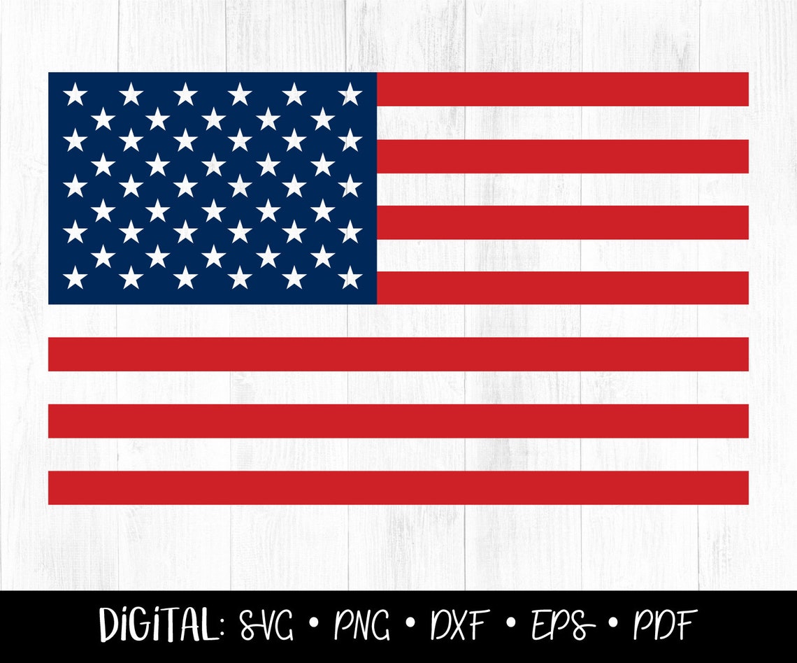 American Flag SVG USA Flag Clipart 4th of July Svg | Etsy