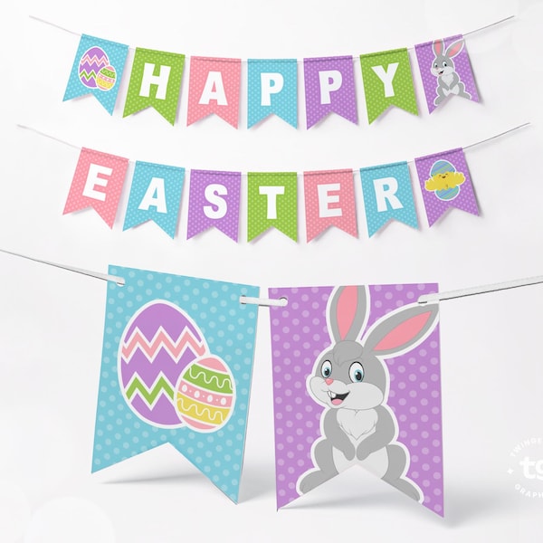 Easter Bunting - Etsy