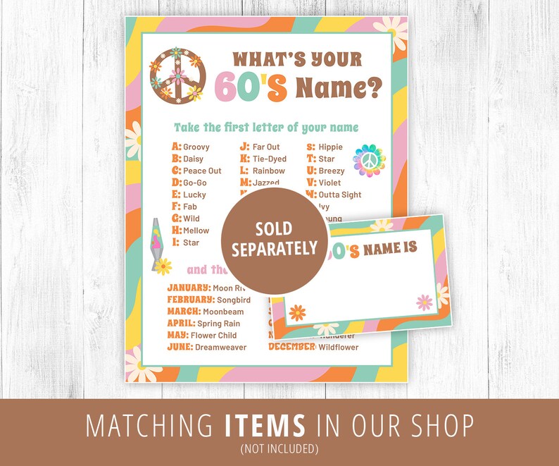 60s Games Bundle Printable, 60s Activities, 60s Party Games, 60s Trivia ...