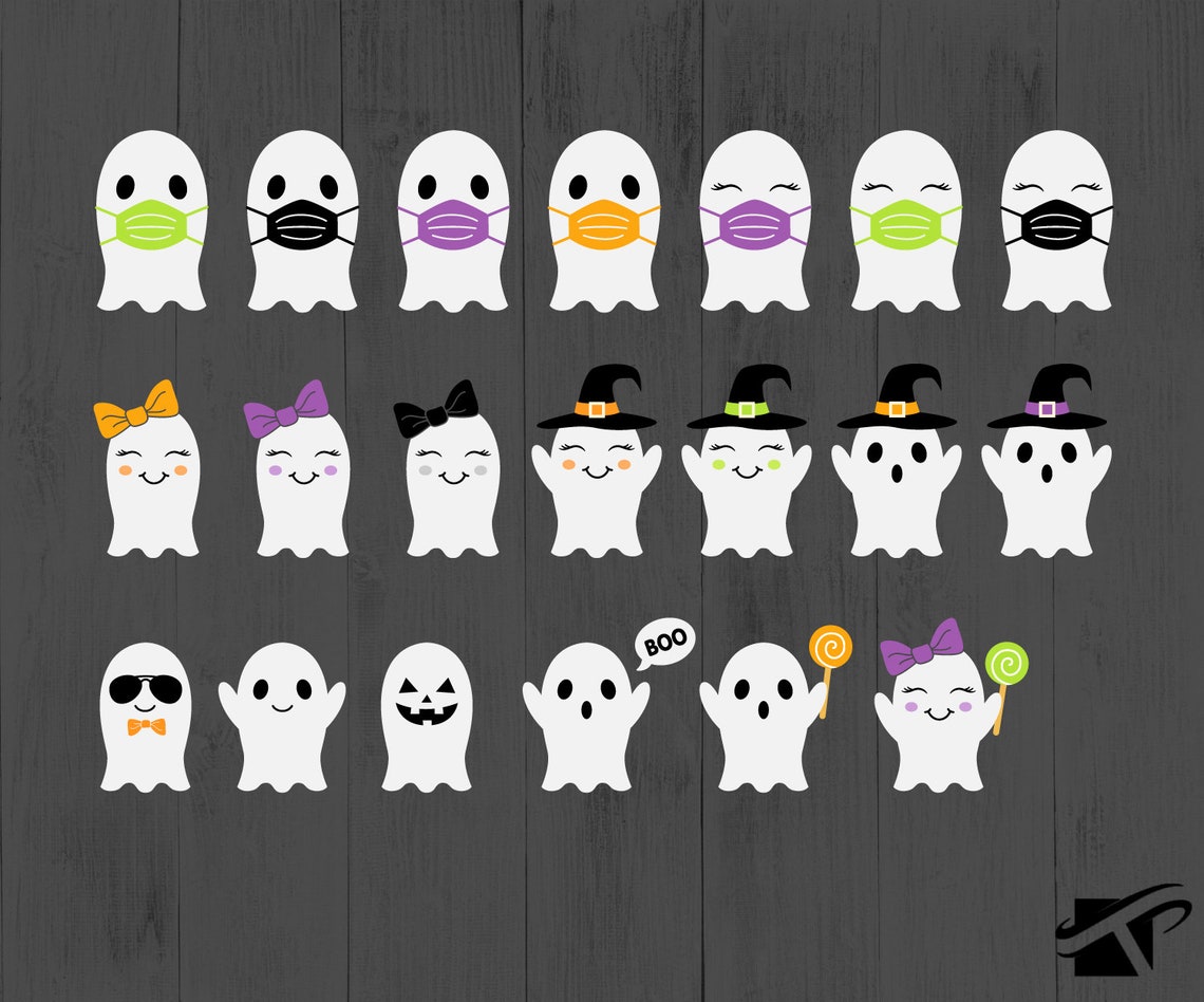 Ghost SVG Cute Ghost Clipart Ghost Mask SVG Spooky Svg - Etsy