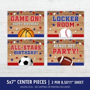 Sports Birthday Party Decorations, All-star Sports Party Decor, Sports ...