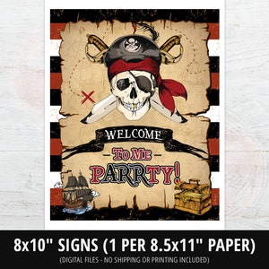 Pirate Party Signs Pirate Birthday Decor Pirate Decorations | Etsy
