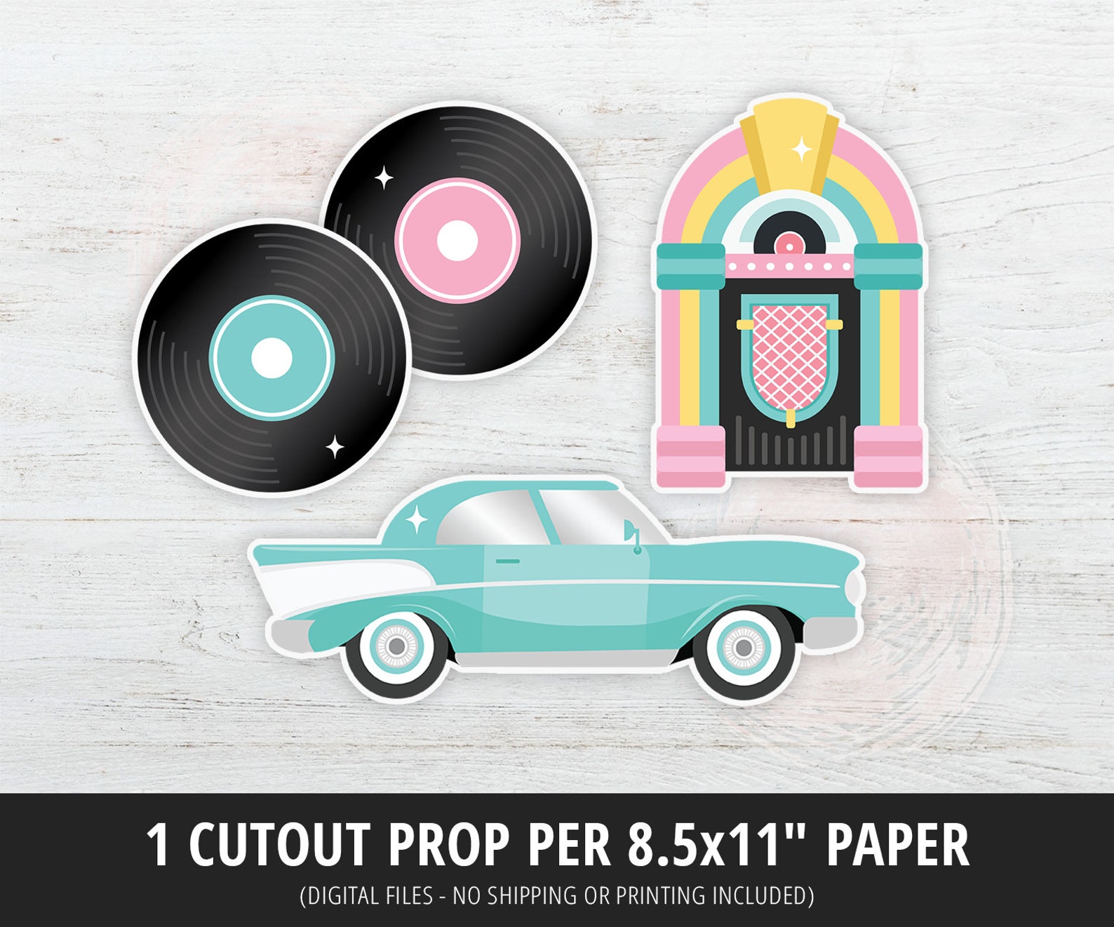 50s Birthday Party Decorations, 50s Retro Party Decor, 50s Sock Hop ...