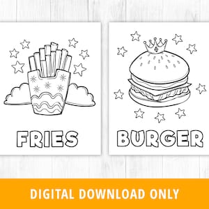 Fast Food Coloring Pages, Food Coloring Pages, Printable Coloring Pages ...