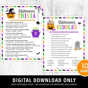 Halloween Games Bundle Printable, Halloween Activities, Halloween Party ...