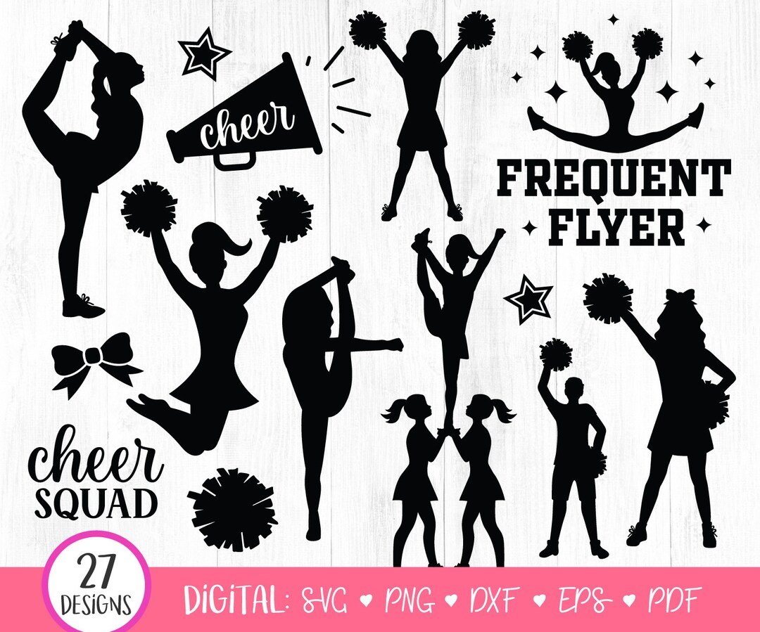 Cheer Svg Bundle, Cheerleading Svg, Cheerleader Svg, Cheerleading Quote ...