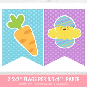 Happy Easter Banner, Easter Bunting Banner, Easter Party Decor, Easter ...