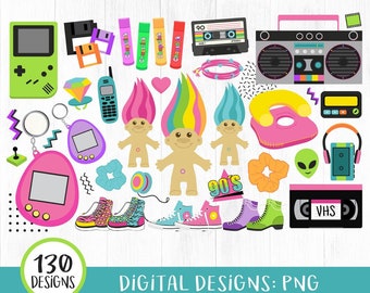 VHS Svg Files Retro 80s 90s Vintage Stack VHS Tapes Svg - Etsy