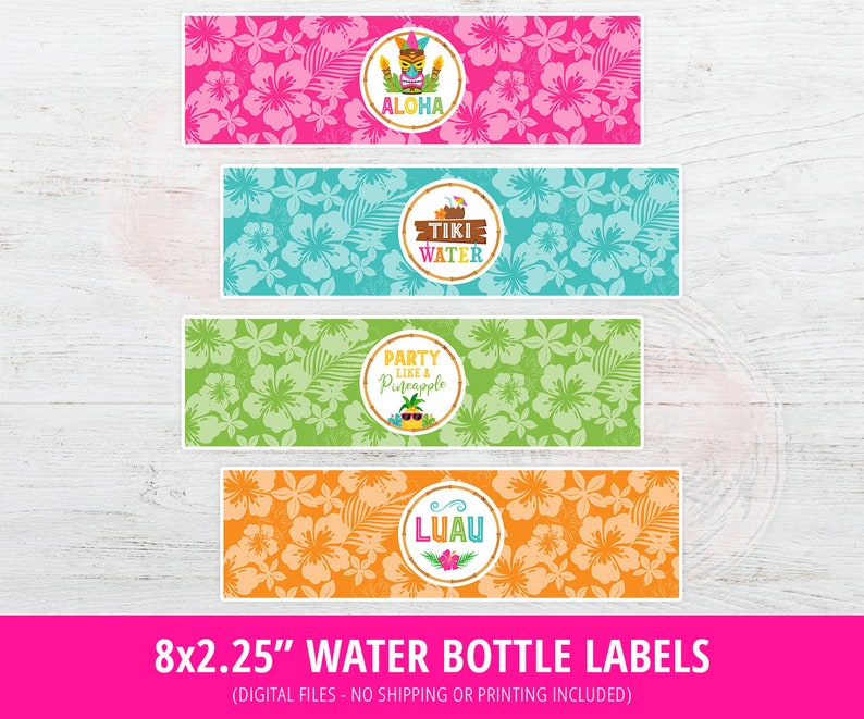 Printable Luau Party Decor Luau Party Birthday Decorations - Etsy