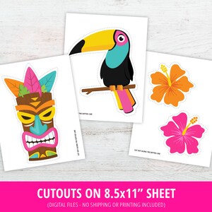 Printable Luau Party Decor, Luau Party Birthday Decorations, Hawaiian ...
