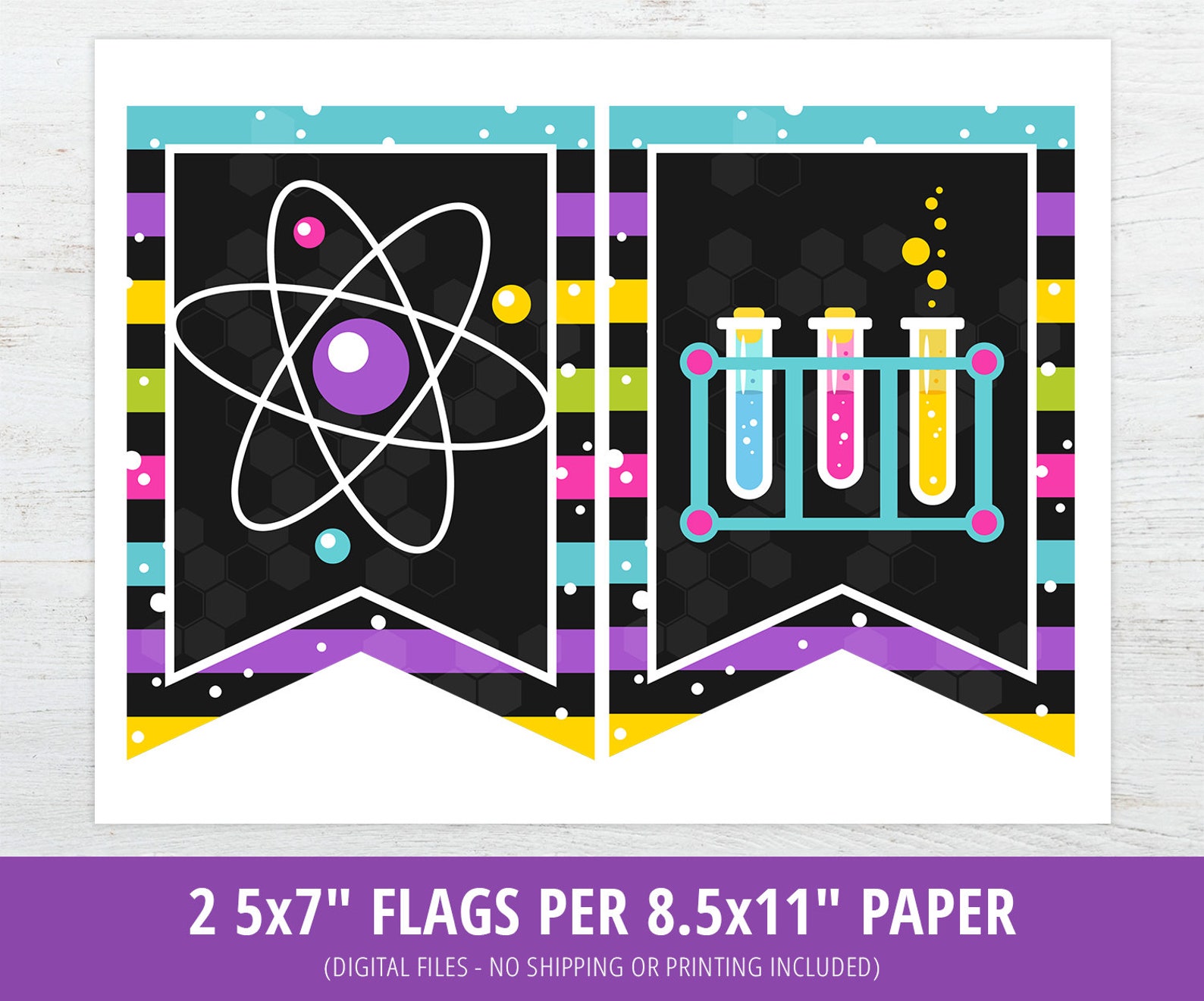 Science Birthday Banner Science Party Banner Science | Etsy