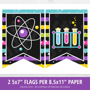 Science Birthday Banner Science Party Banner Science - Etsy