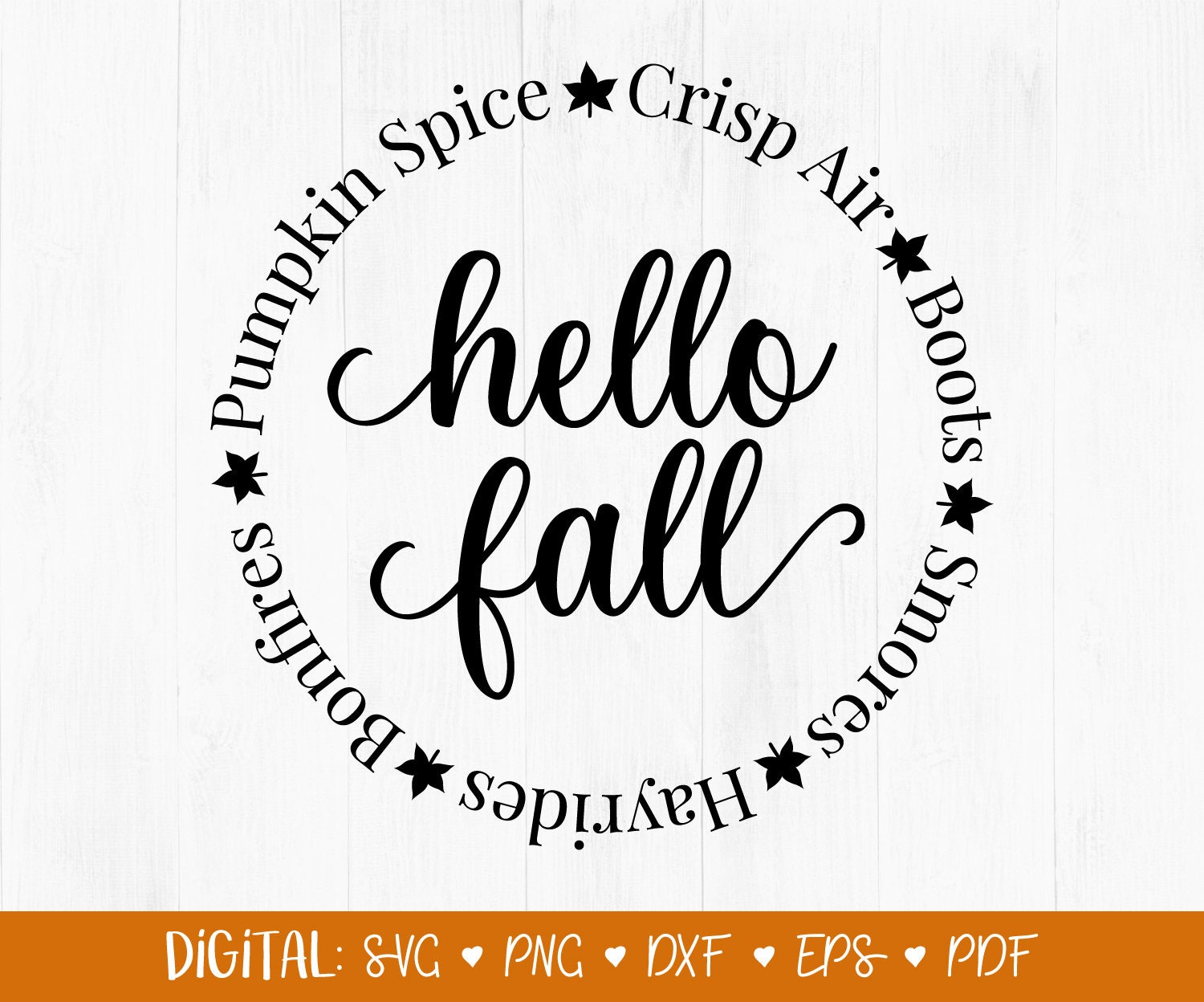 Hello Fall SVG Fall Svg Fall Things Svg Autumn Svg Fall - Etsy