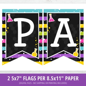 Science Birthday Banner Science Party Banner Science - Etsy