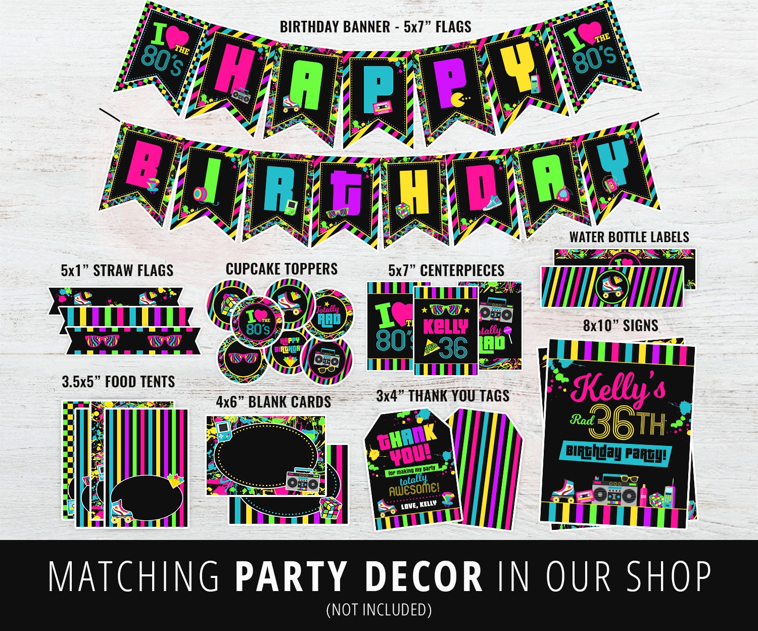 80s Themed Bingo, 80s Retro Bingo Printable, 80s Birthday Games, 80s ...
