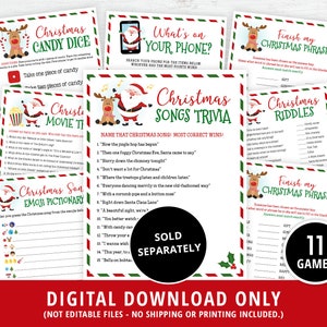 Christmas Phrase Game, Finish the Christmas Phrase, Christmas Party ...