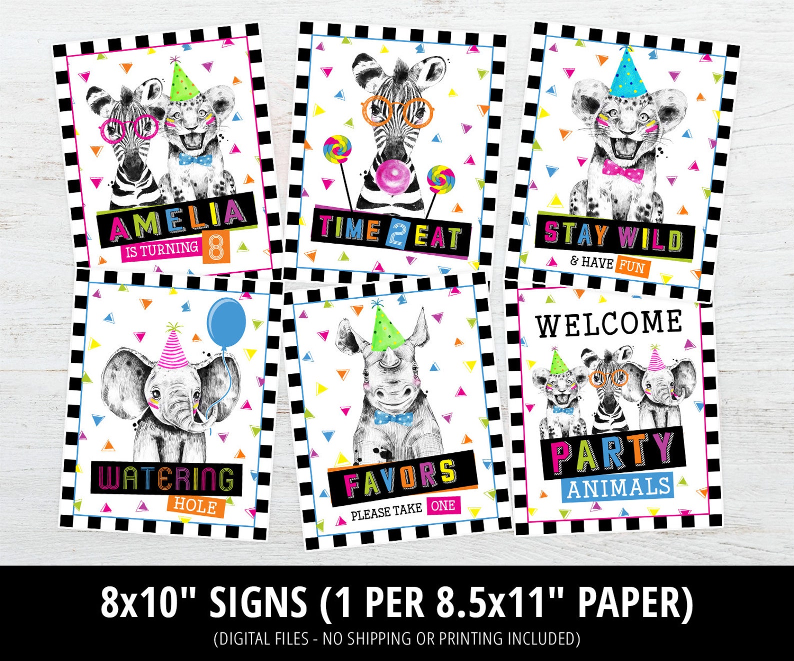 Party Animals Party Package Party Animals Birthday Decor - Etsy