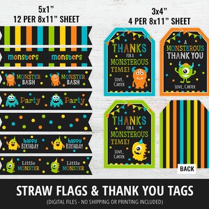 Monster Birthday Decorations, Little Monsters Birthday Party Decor ...