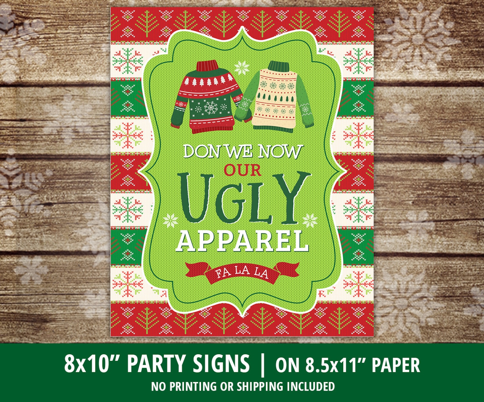 Ugly Sweater Party Signs Ugly Christmas Sweater Party Signs - Etsy