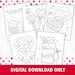 Valentine's Day Coloring Pages, Valentine's Day Printable, Valentine ...