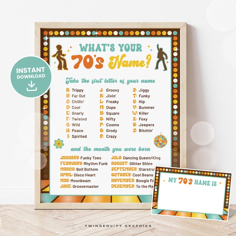 70s Party Decor - Etsy