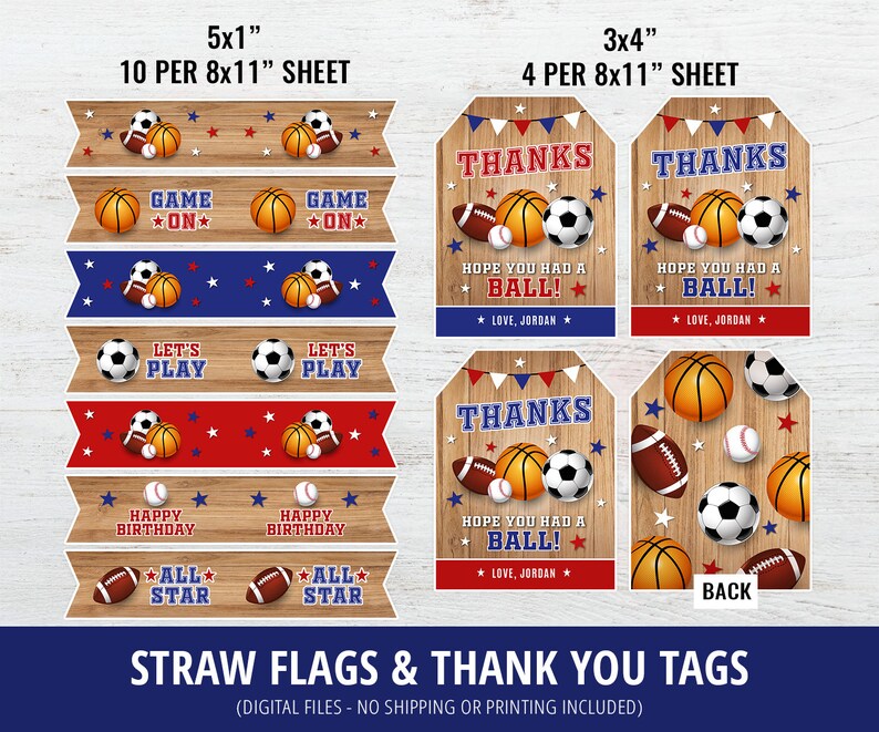 Sports Birthday Party Decorations, All-star Sports Party Decor, Sports ...