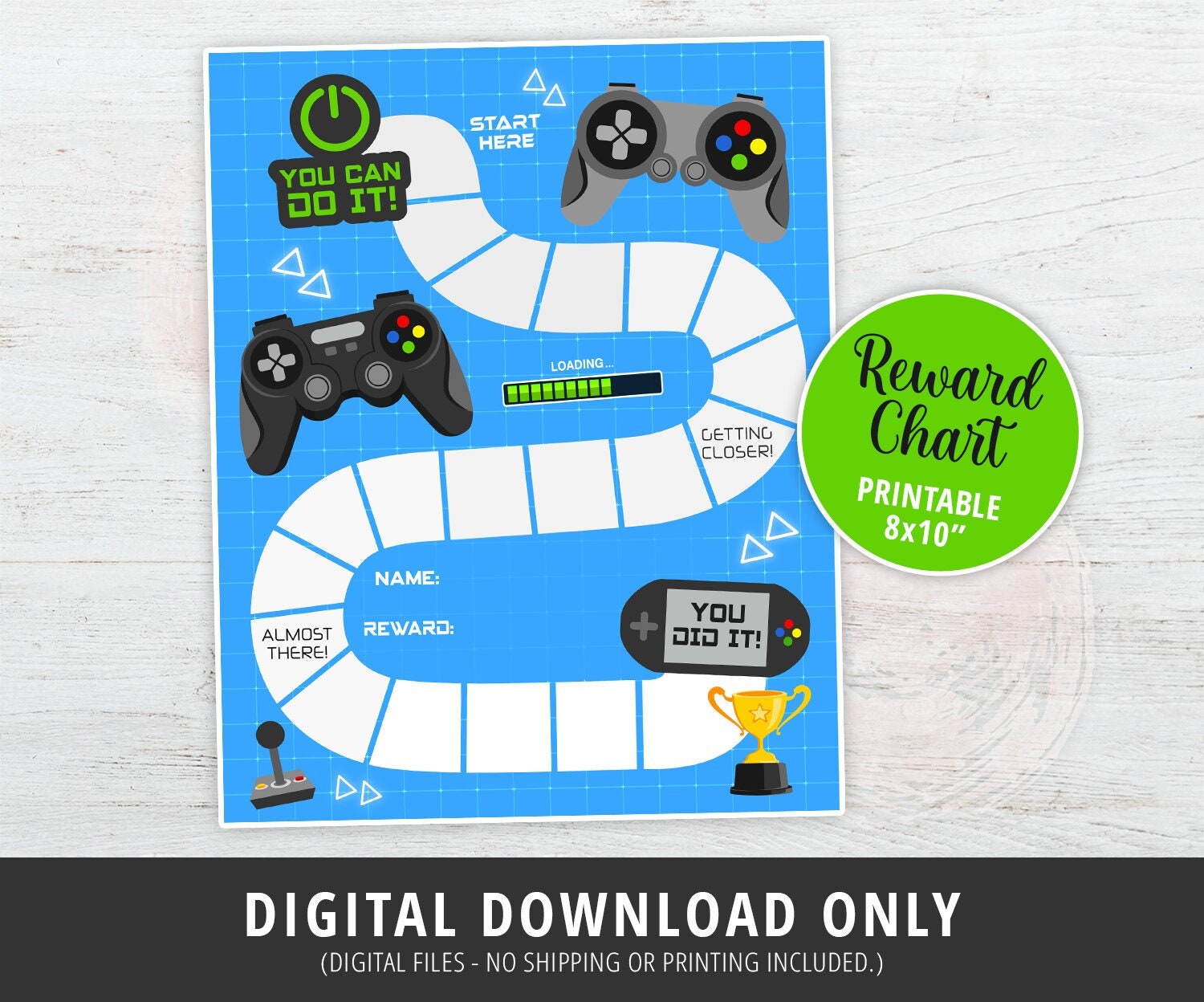Printable Video Game Reward Chart Video Game Reward Chart - Etsy Australia