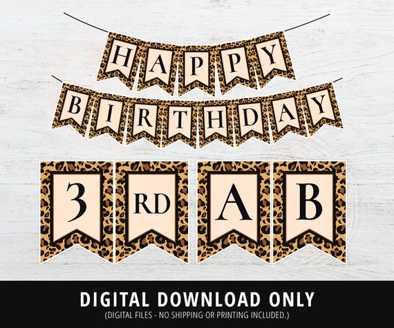 Leopard Cheetah Print Banner Leopard Print Banner Cheetah - Etsy