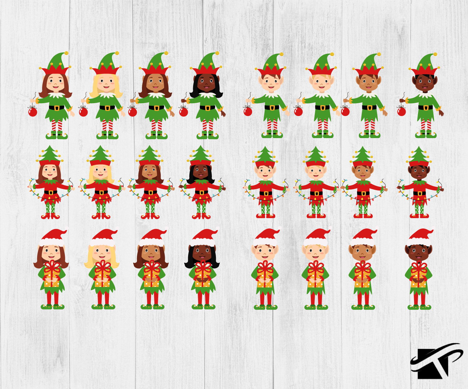 Christmas Elves Clipart Bundle Christmas Elves PNG Girl Boy - Etsy