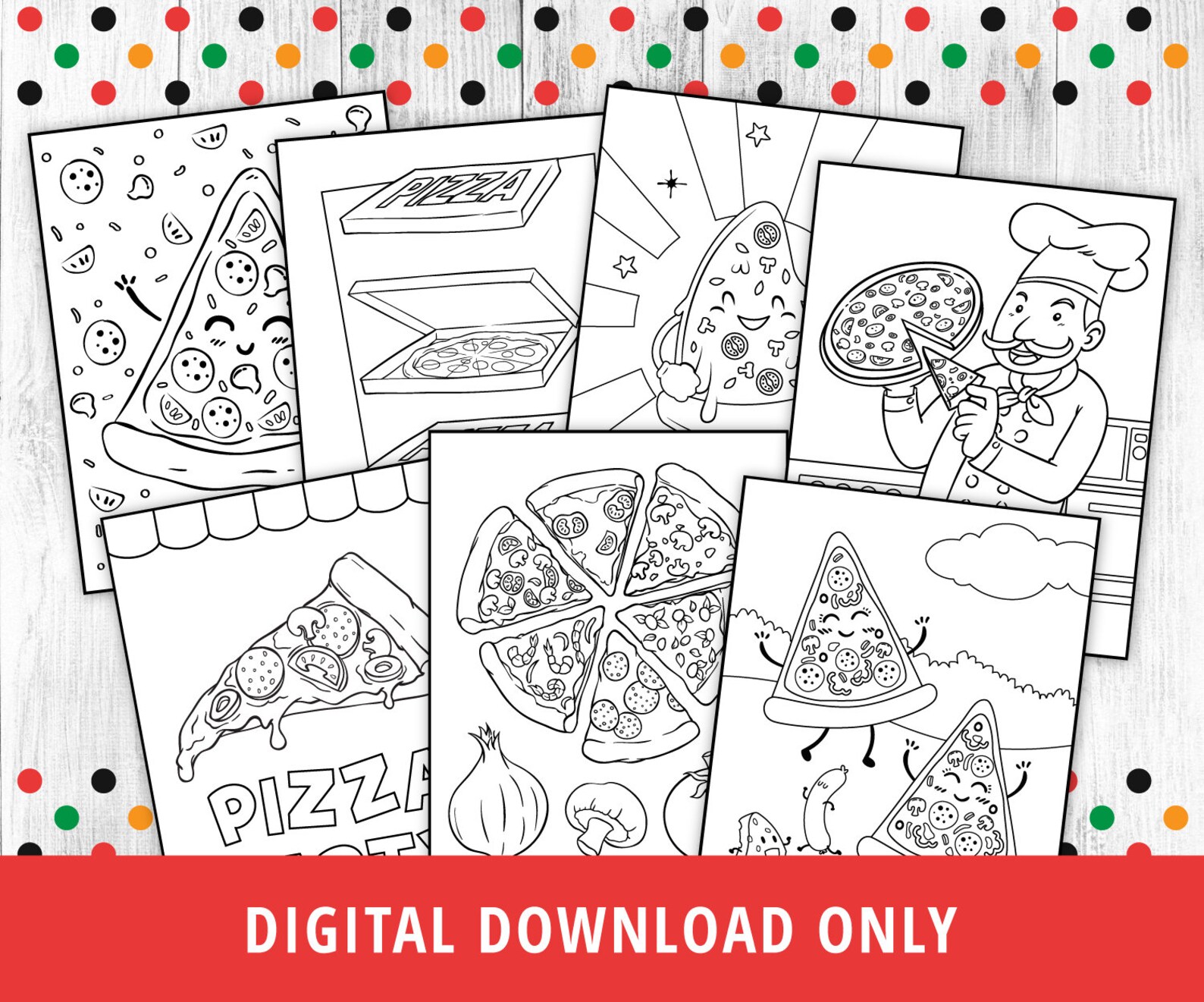 Pizza Game Printables, Pizza Party Family Trivia and Games, Pizza ...