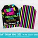 80s Thank You Tags, 80s Favor Tags, 80s Birthday Party, 80s Birthday ...