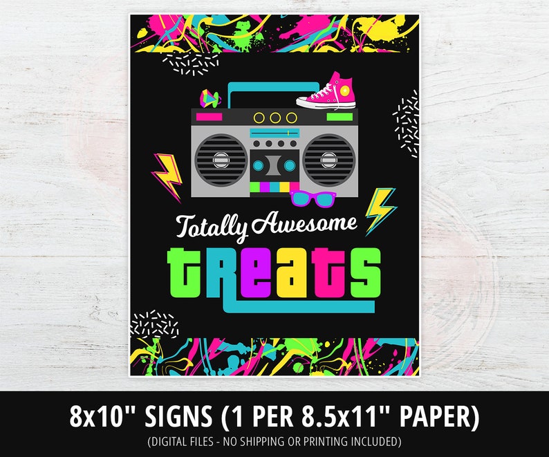 80s Party Signs 80s Birthday Signs 80s Party Decor 80s | Etsy