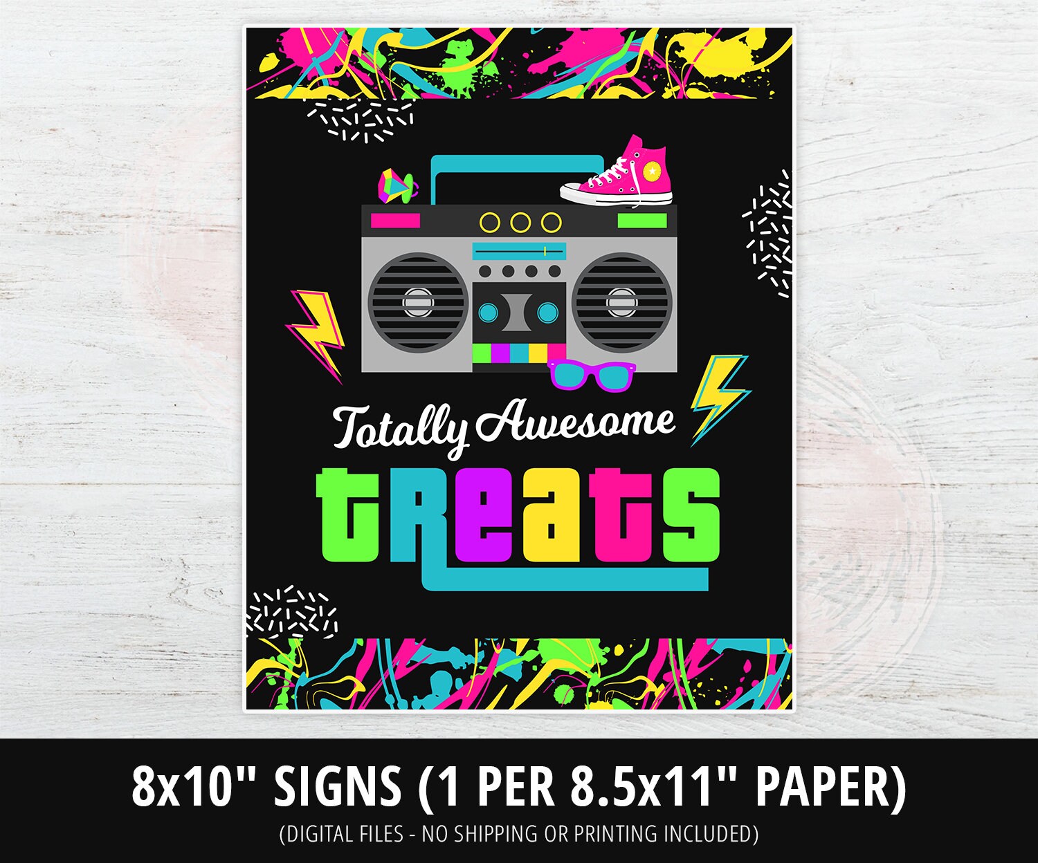 80s Party Signs 80s Birthday Signs 80s Party Decor 80s - Etsy UK