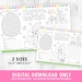 Easter Placemat, Kids Easter Coloring Placemat, Easter Games, Easter ...