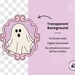 Halloween Frames Clipart, Ghost Frame Portraits Clipart, Spooky Pink ...