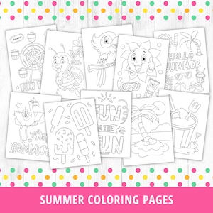 Summer Coloring Pages Printable, Summer Activities, Summer Birthday ...