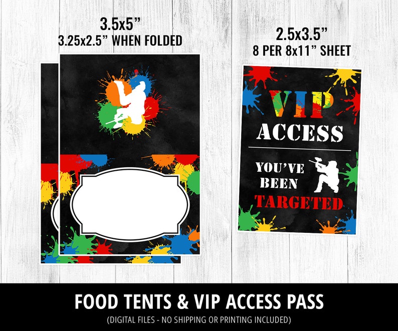 Paintball Party Decor, Paint Ball Theme Birthday Party Decorations ...