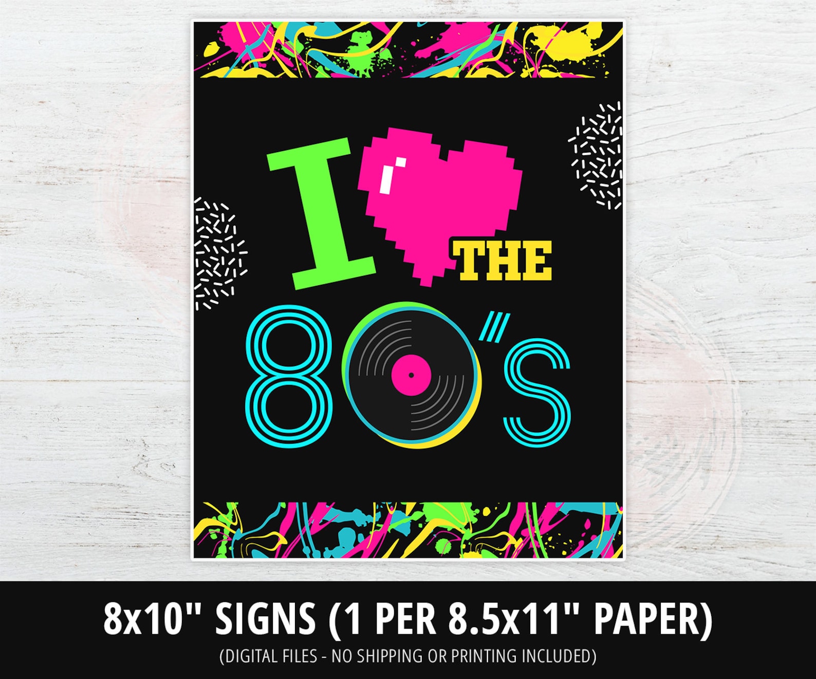80s Party Signs 80s Birthday Signs 80s Party Decor 80s - Etsy