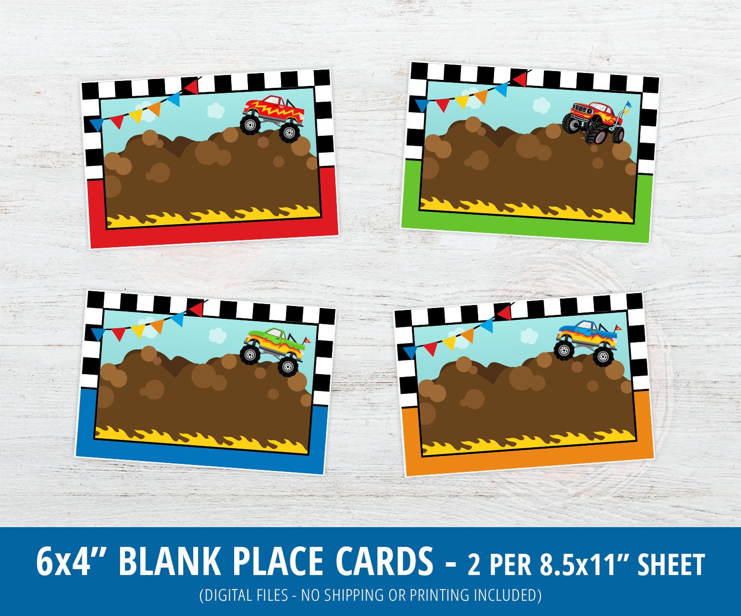 Monster Truck Birthday Decorations, Monster Truck Party Supplies ...