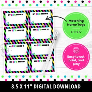 80s Party Sign, Whats Your 80s Name Sign, 80s Birthday Theme, 1980s ...